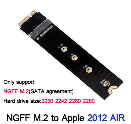 M. 2 to 2010-2016 SSD Adapter Card for Apple - hdd tools